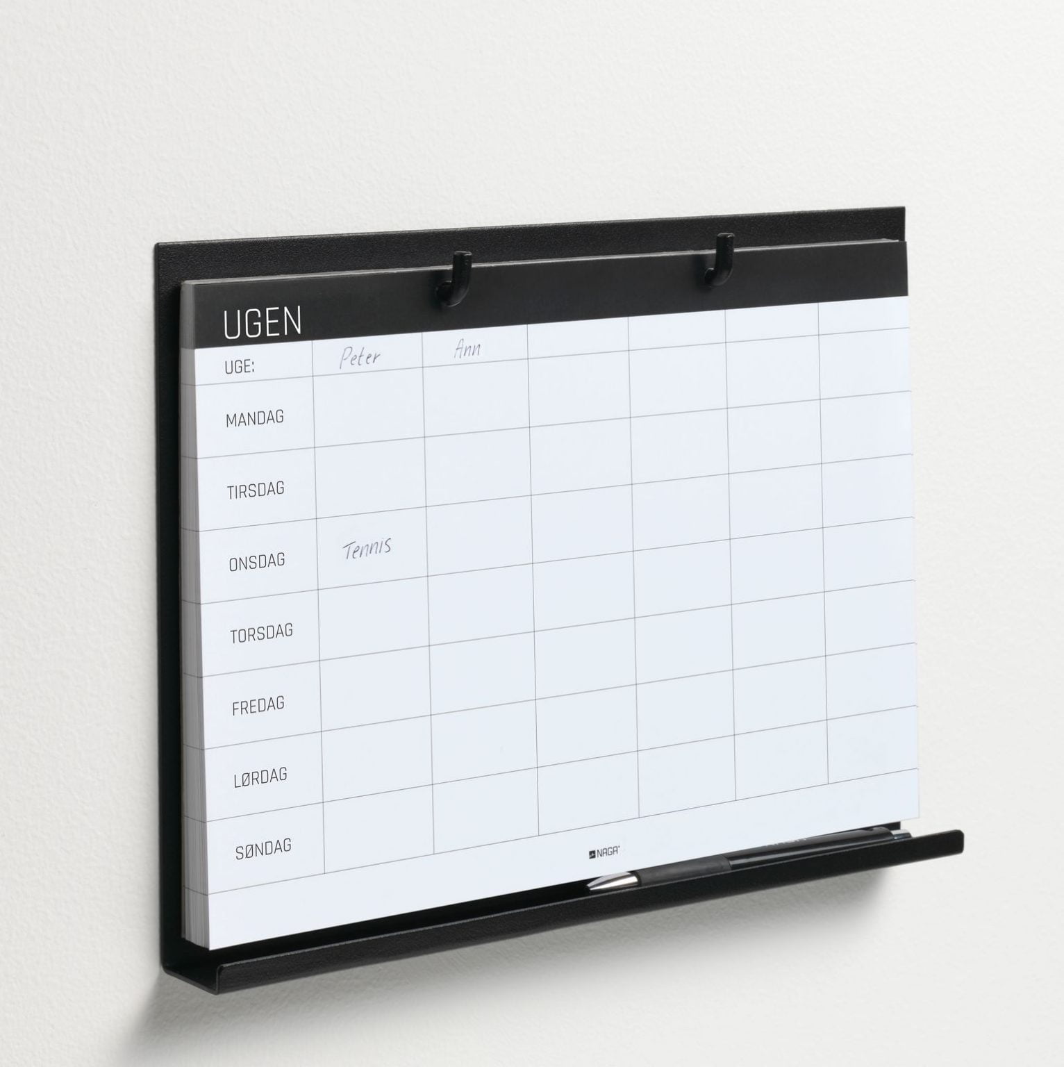 Metal tavle med Dansk planlægnings blok - Wallshop.dk