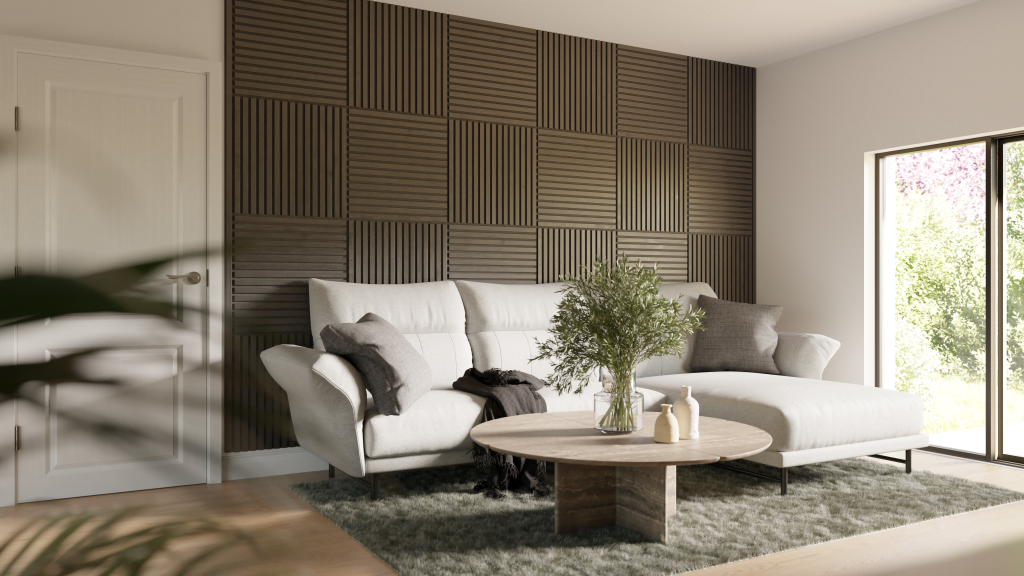 Eccon Akustikpanel Sort 60x60 cm. - Wallshop.dk