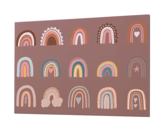 Rainbow steel board 40 x 60 cm - Wallshop.dk