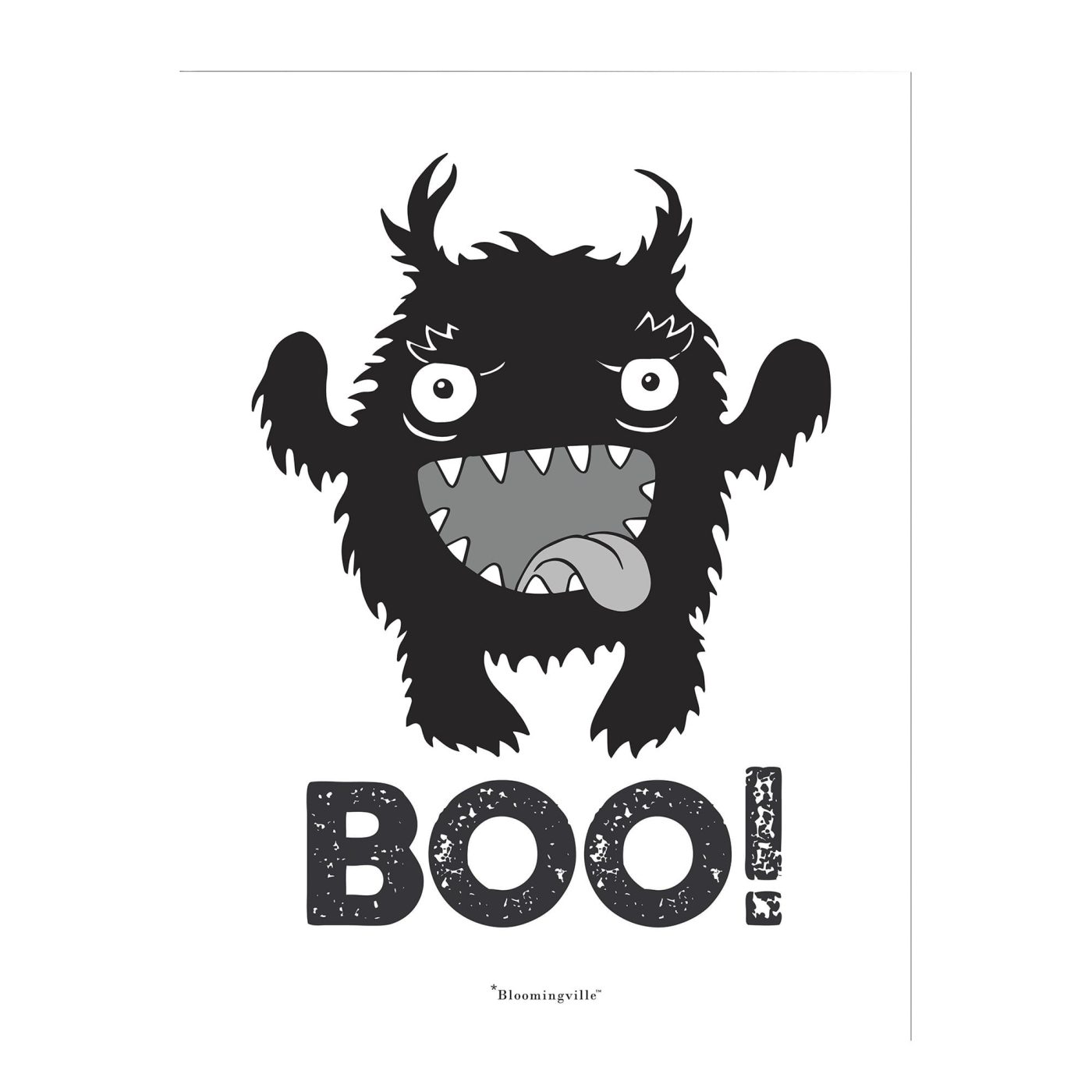 Plakat, Sort, Papir - Wallshop.dk